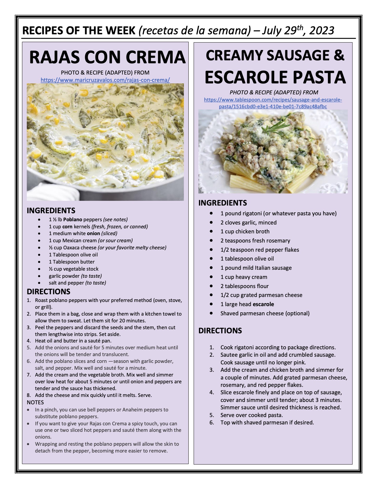 CSA Newsletters – Eloisa Organic Farm LLC